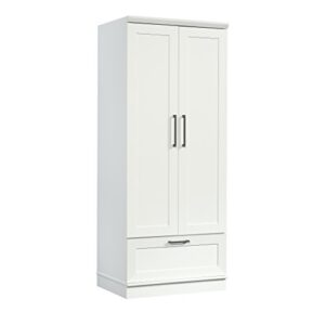 sauder homeplus wardrobe, soft white finish