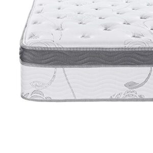 Olee Sleep 13 inch Galaxy Hybrid Gel Infused Memory Foam and Pocket Spring Mattress (Queen) White, Grey