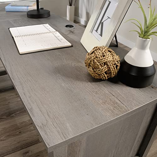 Sauder Cottage Road L-Desk, L: 65.12" x W: 58.66" x H: 29.76", Mystic Oak Finish