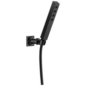 delta faucet 55567-bl h2okinetic adjustable wall mount hand shower handshower, matte black