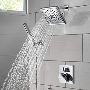 DELTA FAUCET 55567-BL H2Okinetic Adjustable Wall Mount Hand Shower Handshower, Matte Black