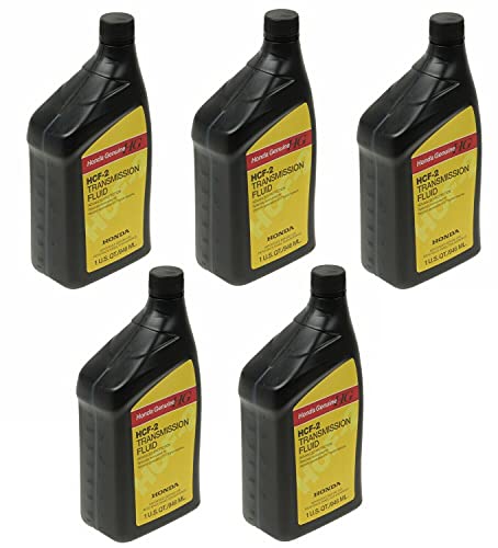 Set of 5 Quarts Automatic Trans Fluid HCF-2 Compatible with Honda Accord Civic