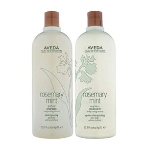 Aveda Rosemary Mint Shampoo & Conditioner Liter Duo (33.8 OZ EACH)