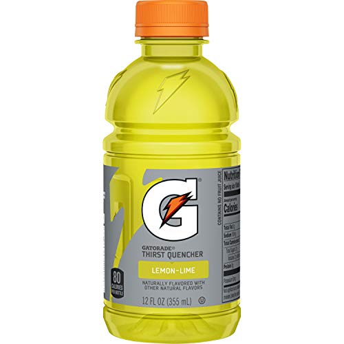 Gatorade Thirst Quencher, Lemon-Lime, 12 Fl Oz, Pack Of 24