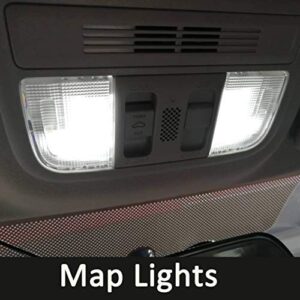 17pcs Pilot Interior LED Lights Kit Super Bright LED Map Dome Light Bulbs for 2009 2010 2011 2012 2013 2014 2015 Honda Pilot All Models