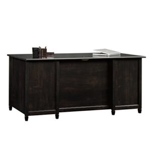 Sauder Edge Water Executive Desk, Estate Black finish