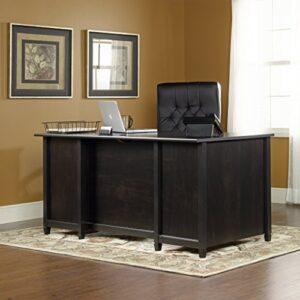 Sauder Edge Water Executive Desk, Estate Black finish