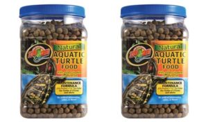 zoo med natural aquatic turtle food maintenance formula [set of 2] size: 24 oz.