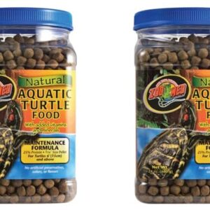 Zoo Med Natural Aquatic Turtle Food Maintenance Formula [Set of 2] Size: 24 Oz.