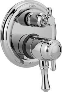 delta faucet t27897, chrome cassidy traditional monitor 17 series valve trim with 3-setting integrated diverter