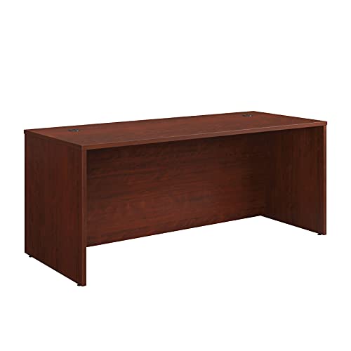 OfficeWorks by Sauder Affirm 72" x 30" Commercial Office Desk, L: 71.10" x W: 29.53" x H: 29.29", Classic Cherry Finish