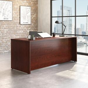 OfficeWorks by Sauder Affirm 72" x 30" Commercial Office Desk, L: 71.10" x W: 29.53" x H: 29.29", Classic Cherry Finish