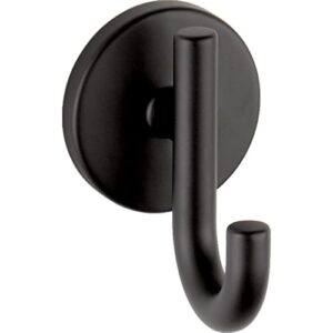 delta faucet 75935-bl trinsic zinc towel hook, matte black