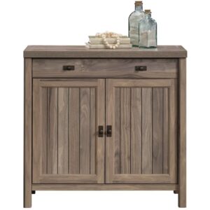 Sauder Costa Washed Walnut 2-Door Library Base Cabinet, Washed Walnut Finish