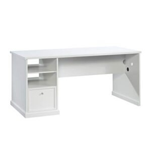 Sauder Craft Pro Series Craft Table, White Finish & Craft Pro Series Storage Cabinet, White Finish