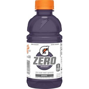 Gatorade Gatorade G Zero Thirst Quencher, Grape, 12 Fl Oz (Pack of 24)