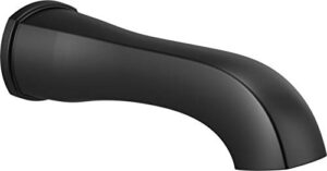 delta faucet rp93377bl non-diverter tub spout, matte black