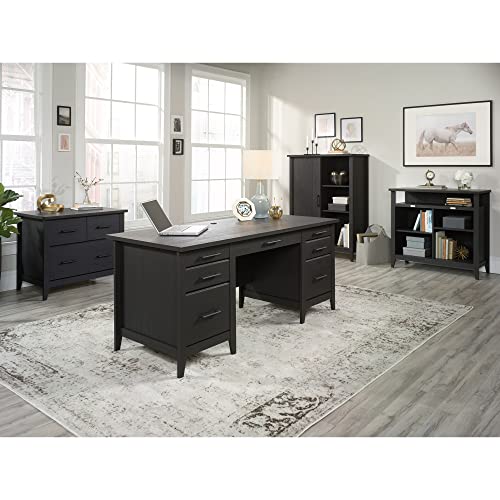 Sauder® Summit Station 66"W Executive Desk, Raven Oak