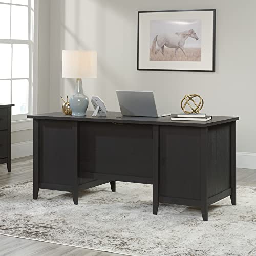 Sauder® Summit Station 66"W Executive Desk, Raven Oak