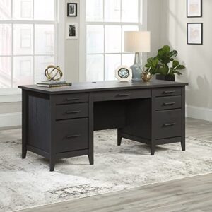 Sauder® Summit Station 66"W Executive Desk, Raven Oak