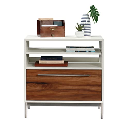 Sauder Vista Key Lateral File Pedestal, L: 30.00" x H: 18.54" x W: 30.08", Pearl White Finish