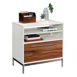 Sauder Vista Key Lateral File Pedestal, L: 30.00" x H: 18.54" x W: 30.08", Pearl White Finish