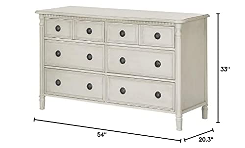 Evolur Julienne 6 Double Dresser Cloud , 54x20.30x33 Inch (Pack of 1)