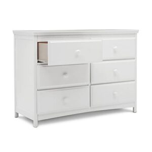 Delta Children Emerson 6 Drawer Dresser, Greenguard Gold Certified, Bianca White