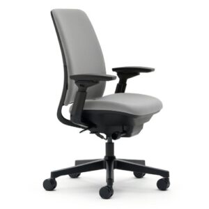 steelcase amia fabric chair, gray