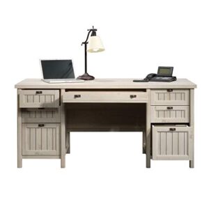 Sauder Costa Executive Desk, L: 65.12" x W: 29.53" x H: 30.0", Chalked Chestnut finish