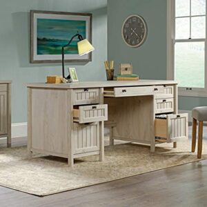 Sauder Costa Executive Desk, L: 65.12" x W: 29.53" x H: 30.0", Chalked Chestnut finish