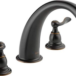 Delta Faucet Windemere 2-Handle Widespread Roman Tub Faucet Trim Kit, Deck-Mount, Oil Rubbed Bronze BT2796-OB (Valve Not Included)