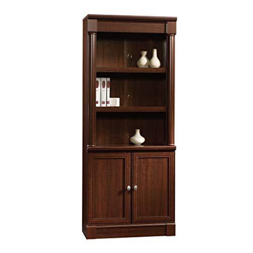 Sauder Palladia Lateral File, Select Cherry Finish & Palladia Library with Doors, Select Cherry Finish