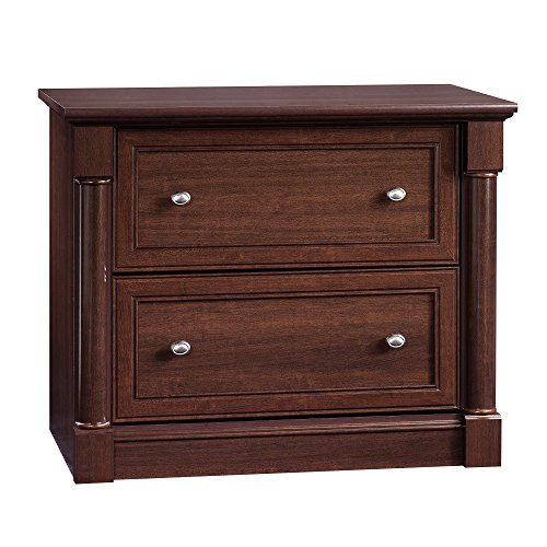 Sauder Palladia Lateral File, Select Cherry Finish & Palladia Library with Doors, Select Cherry Finish