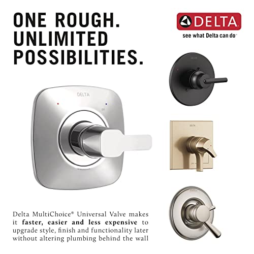 Delta Faucet R10000-UNWSHF MultiChoice Shower Valve Body for Shower Faucet Trim Kits (with Screwdriver Stops)