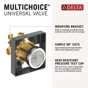 Delta Faucet R10000-UNWSHF MultiChoice Shower Valve Body for Shower Faucet Trim Kits (with Screwdriver Stops)