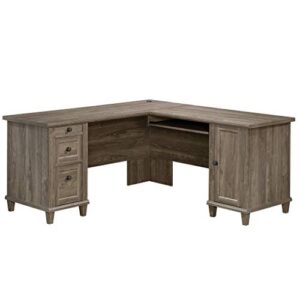 sauder hammond l-desk, l: 65.12″ x w: 65.12″ x h: 30.0″, emery oak finish