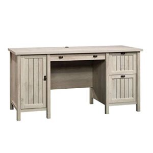 sauder costa computer desk, chalked chestnut finish