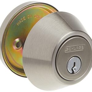 Dexter by Schlage JD60619 Single-Cylinder Deadbolt, Satin Nickel