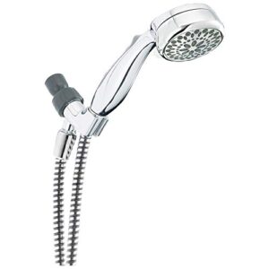 delta faucet 7-spray touch-clean hand held shower head with hose, chrome 75700