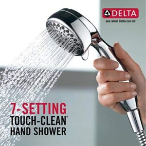 Delta Faucet 7-Spray Touch-Clean Hand Held Shower Head with Hose, Chrome 75700