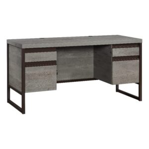 sauder manhattan gate engineered wood computer desk in mystic oak