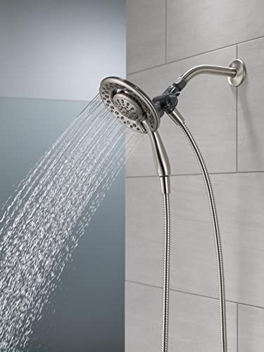 Delta D75486CSN In2ition 1.75 GPM 2-in-1 Multi Function Shower Head and Hand Shower with 60" Hose - Limited Lifetime Warranty Spotshield Brushed Nickel