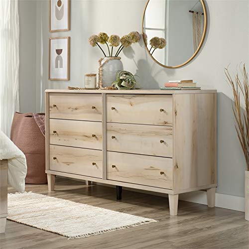 Sauder 425281 Willow Place 6 Drawer Dresser, Pacific Maple™ Finish