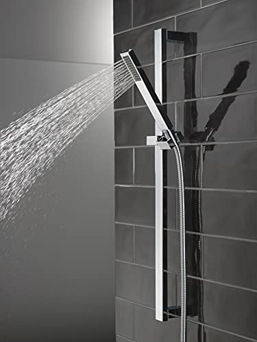 Delta Faucet Vero Single-Spray Touch-Clean Wall-Mount Slide Bar Hand Held Shower with Hose, Chrome 57530