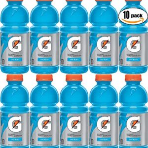 Gatorade Cool Blue, Thirst Quencher, 20oz Bottle (Pack of 10, Total of 200 Oz)