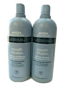 aveda smooth infusion anti frizz shampoo and conditioner 33.8 oz each