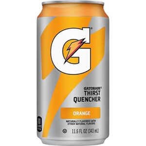 gatorade thirst quencher, 24 count, 11.6 oz cans, orange, 278.4 fl oz (pack of 24)