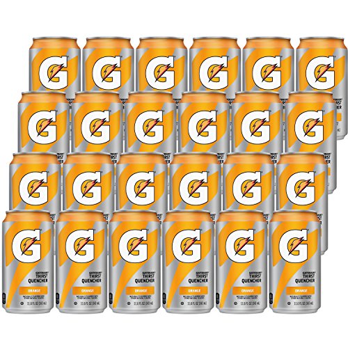 Gatorade Thirst Quencher, 24 Count, 11.6 oz Cans, Orange, 278.4 Fl Oz (Pack of 24)