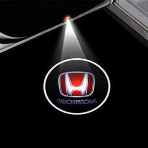 Compatible with Honda Welcome Light 2 pcs Wireless car Projection lamp, Door Welcome Light, LED car Light, Sign Light,Compatible with Honda Shade LED Light Accessories